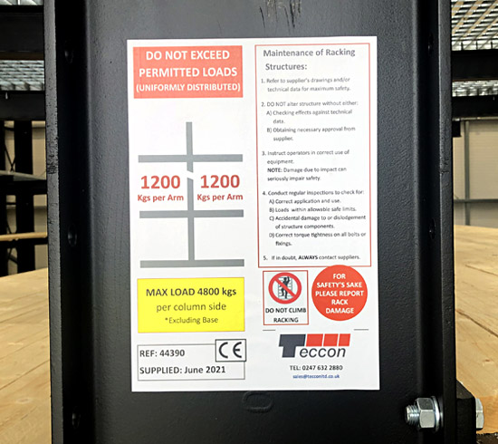 Pallet Racking Inspections | SEMA Approved | Teccon UK