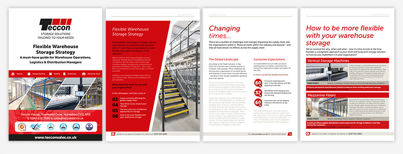 Flexible Storage Strategy - Teccon Warehouse Storage Solutions